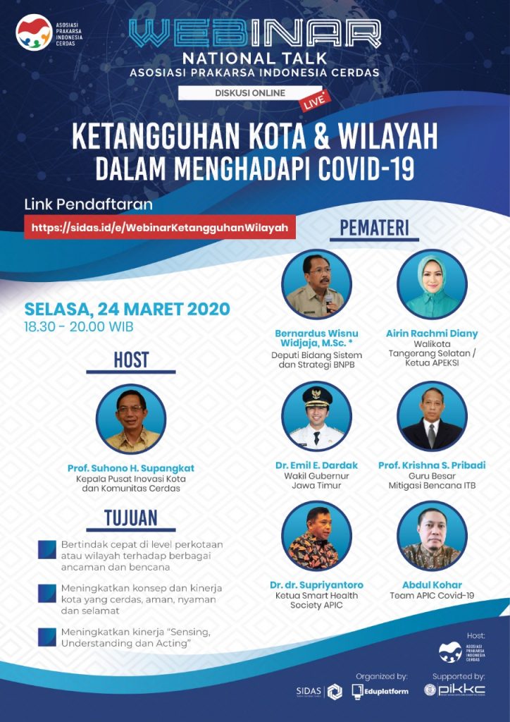 Webinar National Talk APIC: Ketahanan Kota Dan Wilayah Dalam Menghadapi ...