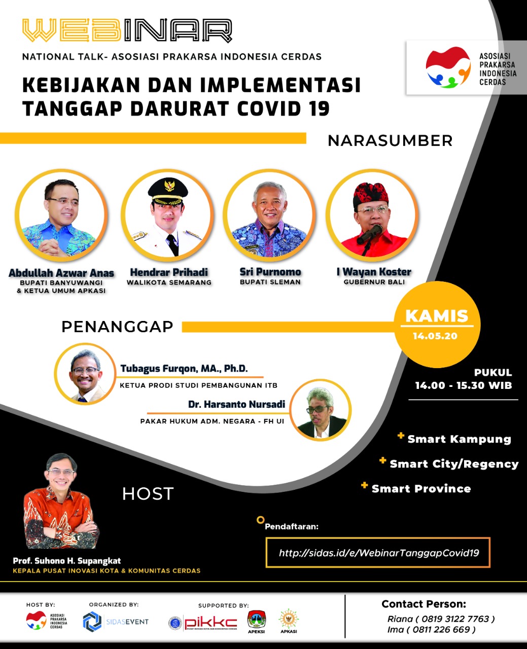 Webinar National Talk APIC: Kebijakan dan Implementasi Tanggap Darurat ...